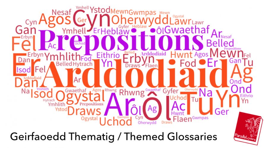Geirfa Thematig: Arddodiaid- rhestr lawn / Prepositions- a full list ...