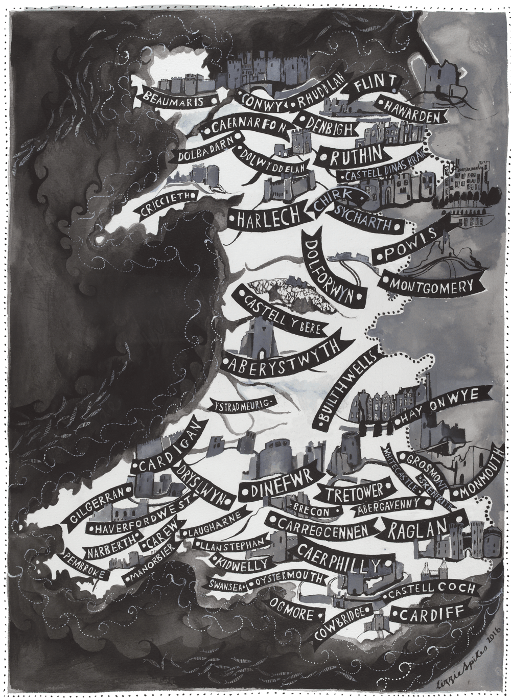 Mapiau, Darluniadau a Delweddau gwahanol o Gymru / Different Maps ...
